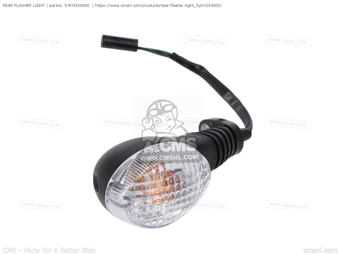 5YKH334000: REAR FLASHER LIGHT Yamaha - buy the 5YK-H3340-00-00 at CMSNL