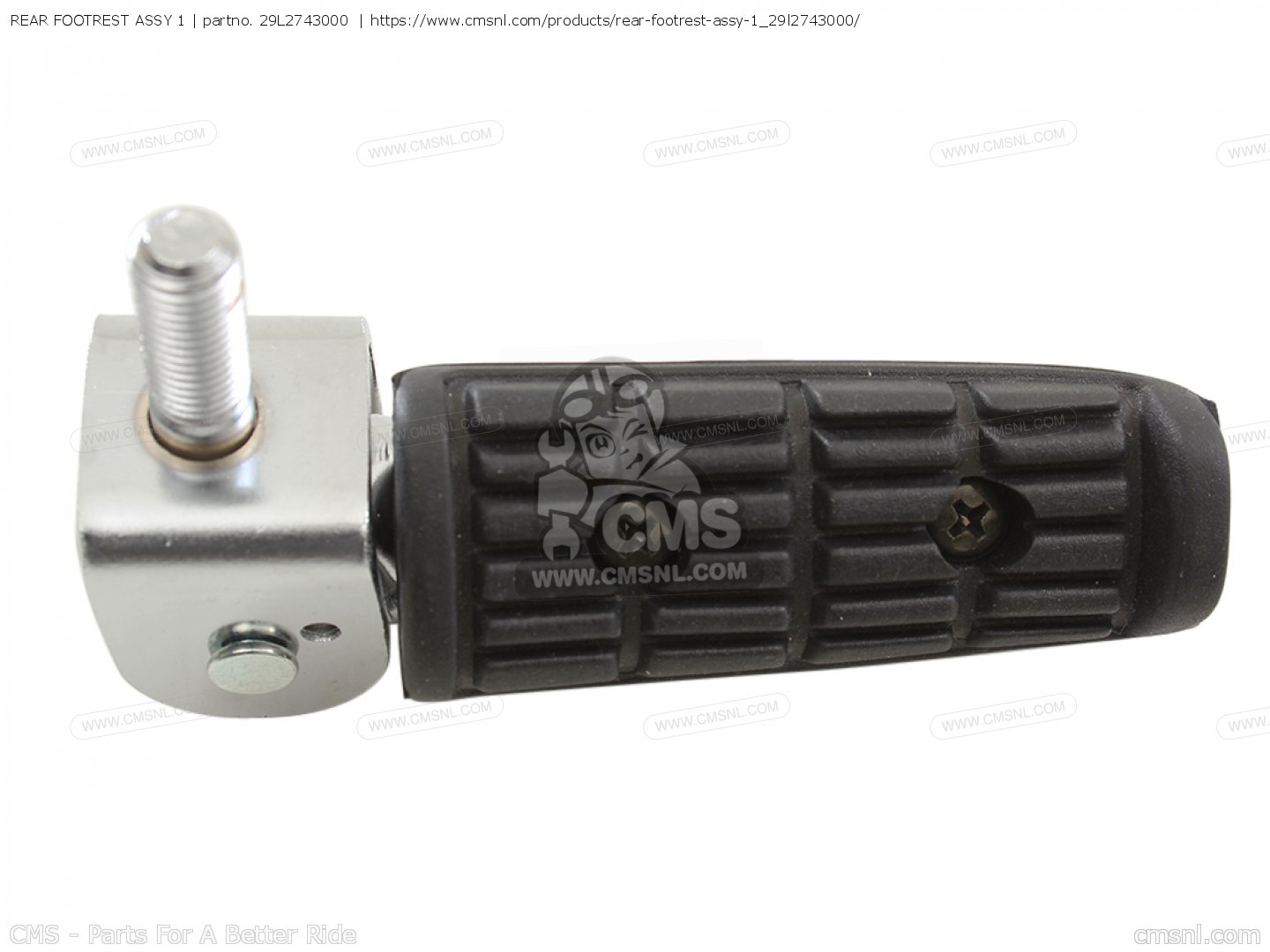 29L2743000: Rear Footrest Assy 1 Yamaha - buy the 29L-27430-00-00 at CMSNL