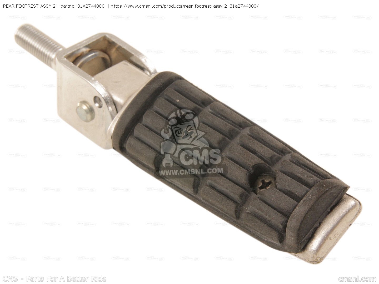 31A2744000: REAR FOOTREST ASSY 2 Yamaha - buy the 31A-27440-00-00 at CMSNL