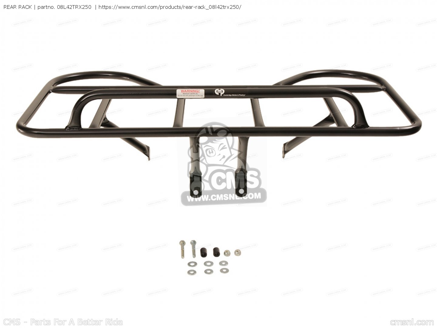 08L42TRX250: REAR RACK Honda - buy the 08L42-TRX-250 at CMSNL