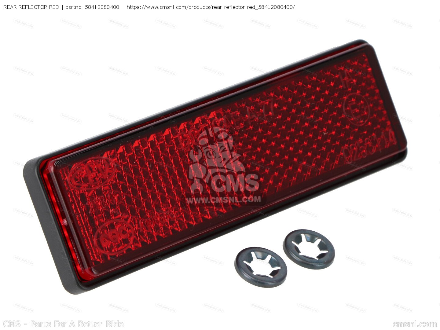 58412080400: REAR REFLECTOR RED KTM - buy the 58412080400 at CMSNL