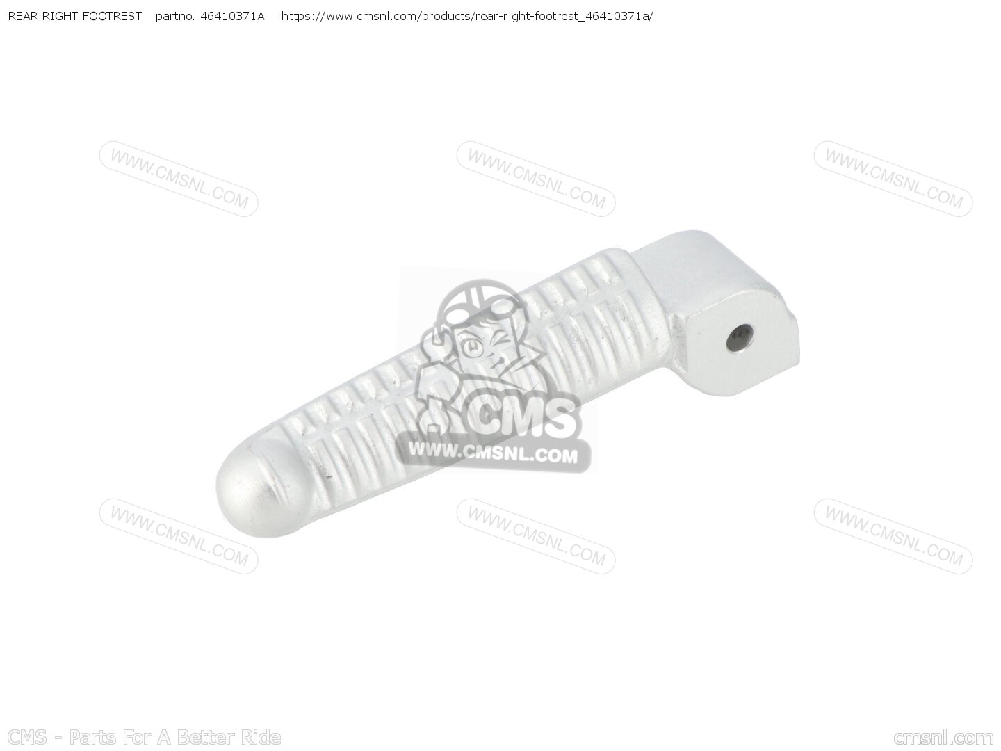 46410371A: REAR RIGHT FOOTREST Ducati - buy the 46410371A at CMSNL