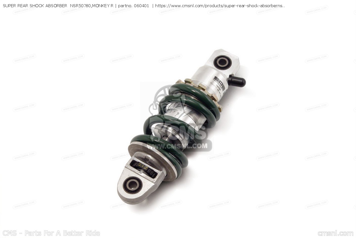 060401: Rear Shock Absorber (chrome Plated / Yellow) For Super Cub C125 ...