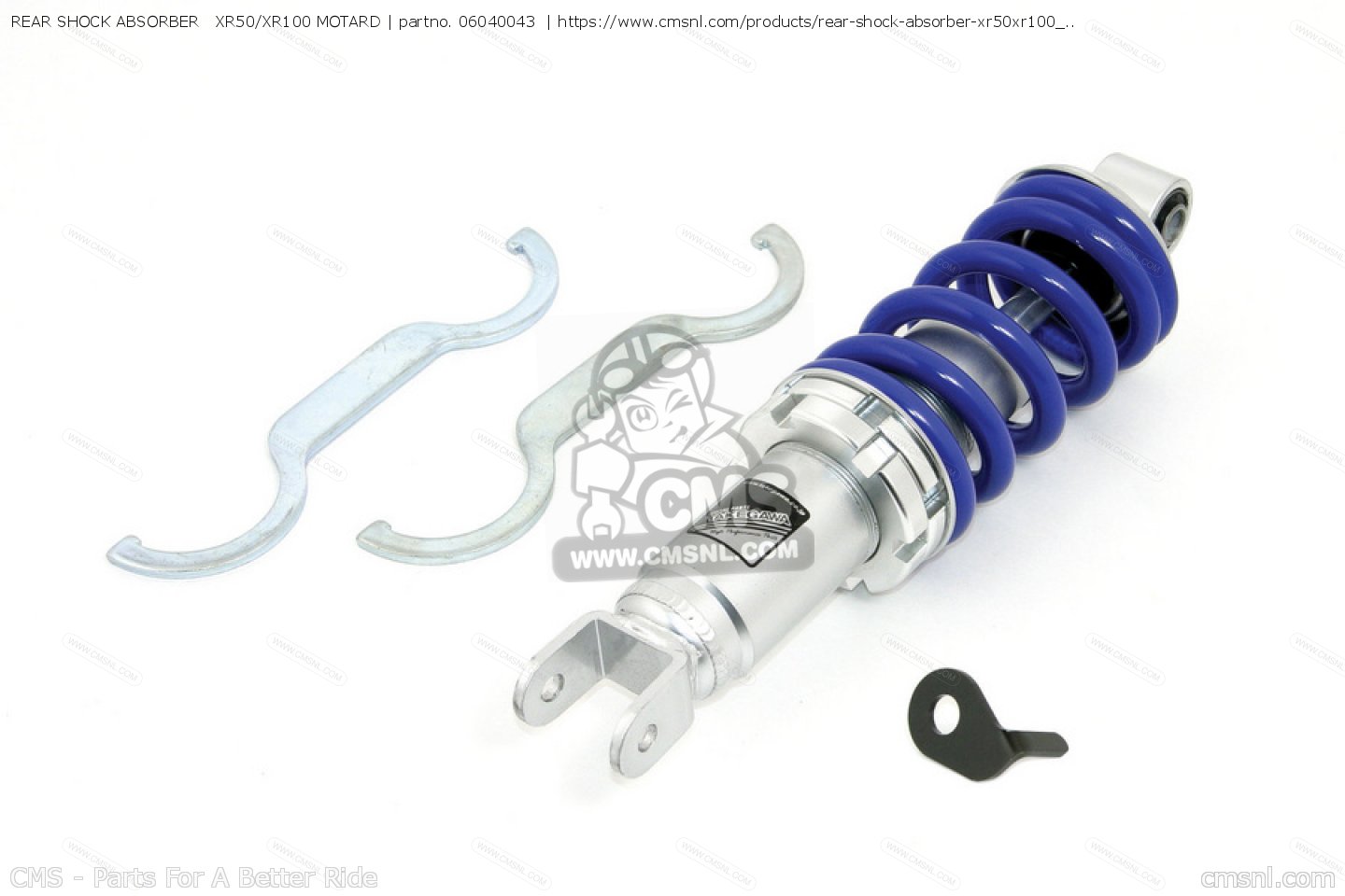 06040043: Rear Shock Absorber Xr50/xr100 Motard Takegawa - buy the 06 ...