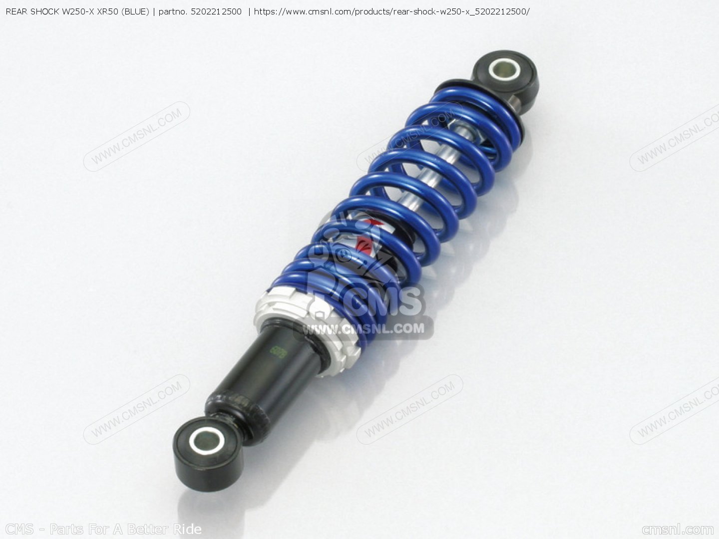 5202212500: Rear Shock W250-x Xr50 (blue) Kitaco - buy the 520-2212500 ...