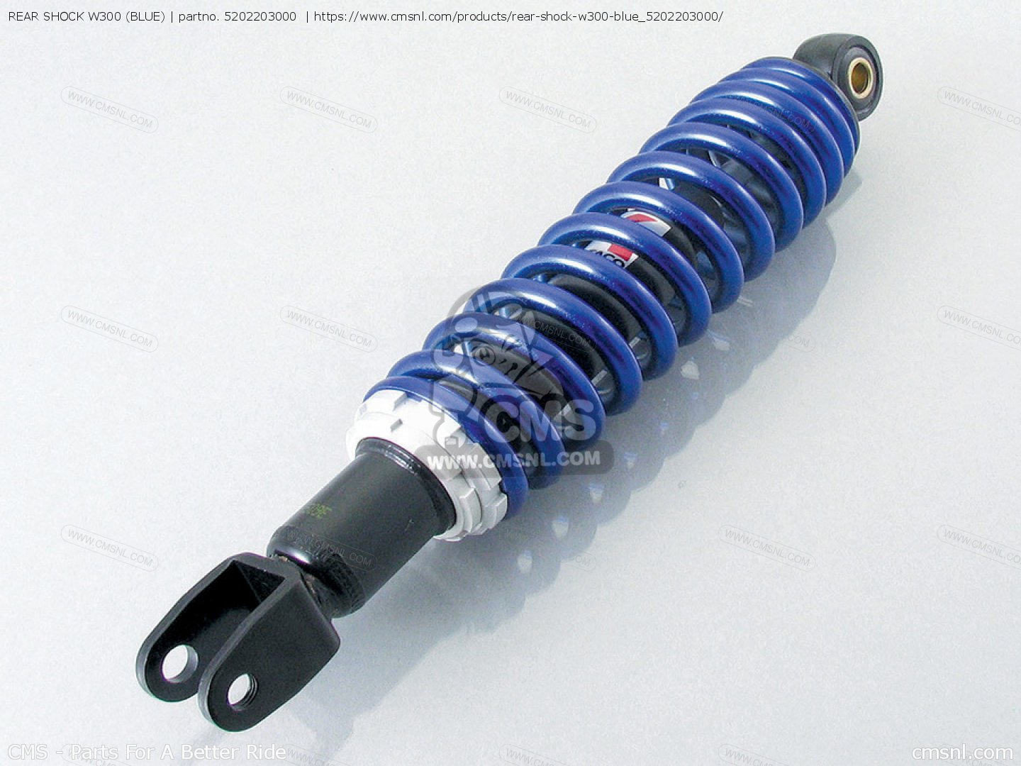 5202203000: Rear Shock W300 (blue) Kitaco - buy the 520-2203000 at CMSNL