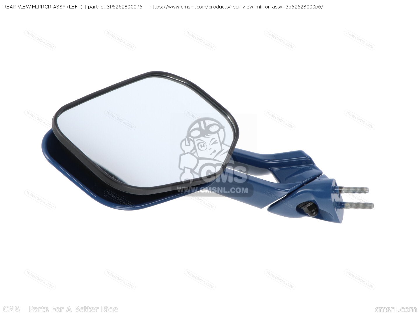 3P62628000P6: Rear View Mirror Assy (left) Yamaha - buy the 3P6-26280 ...