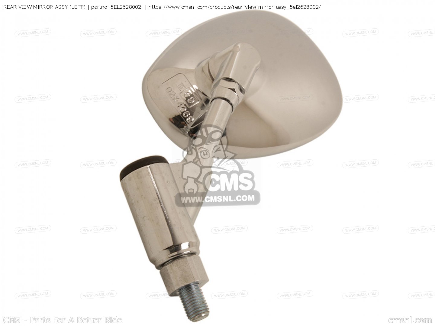 5EL2628002: Rear View Mirror Assy (left) Yamaha - buy the 5EL-26280-02 ...