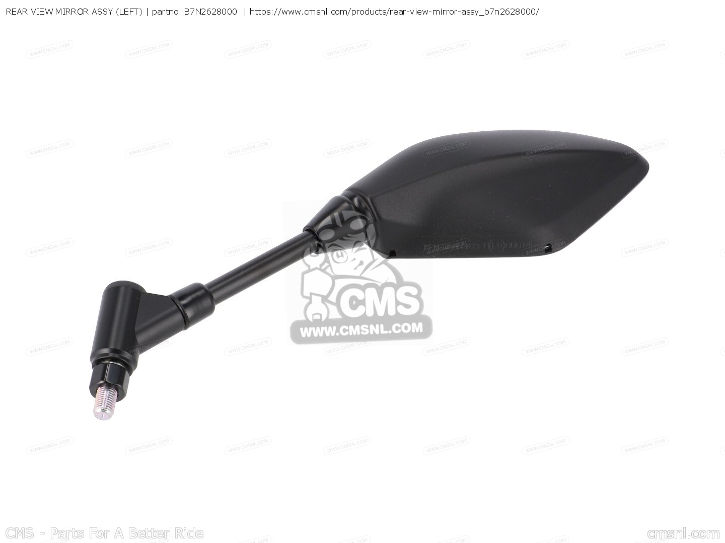 B7N2628000: REAR VIEW MIRROR ASSY (LEFT) Yamaha - buy the B7N-26280-00 ...