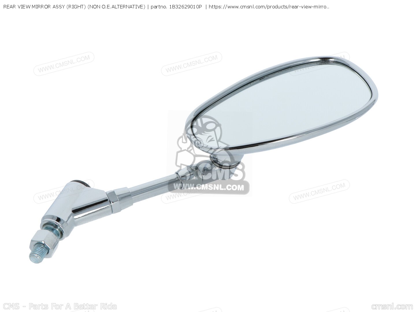 1B32629010P: REAR VIEW MIRROR ASSY (RIGHT) (NON O.E.ALTERNATIVE) Yamaha ...