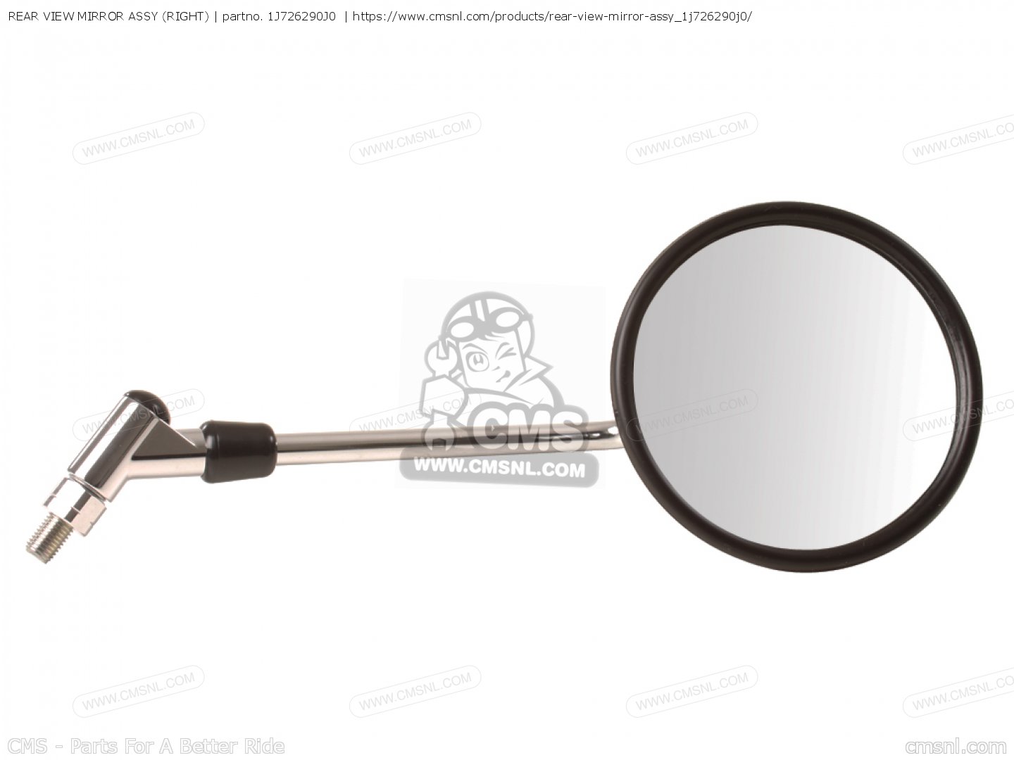 1J726290J0: Rear View Mirror Assy (right) Yamaha - buy the 1J7-26290-J0 ...