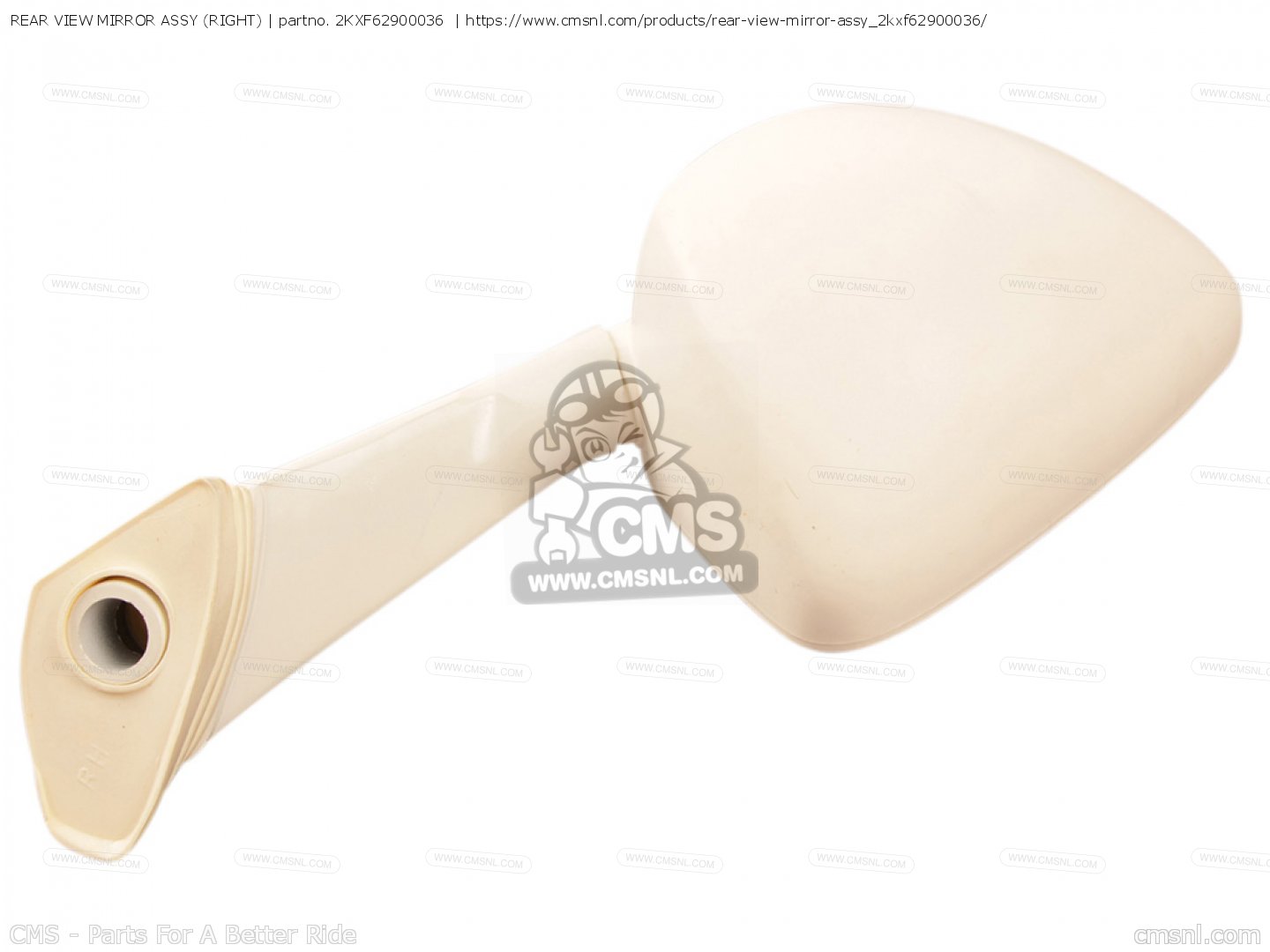 2KXF62900036: Rear View Mirror Assy (right) Yamaha - buy the 2KX-F6290 ...