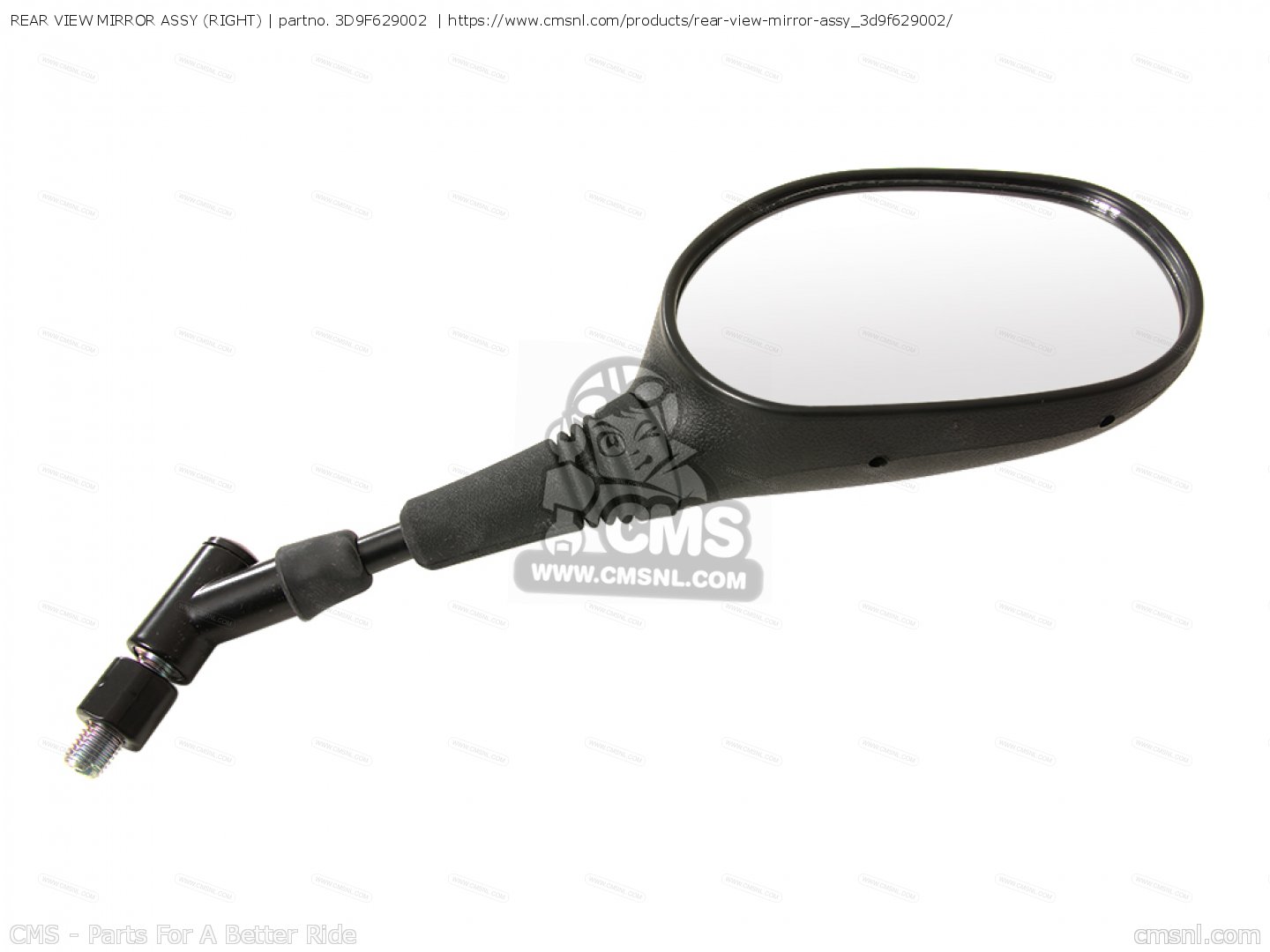 3D9F629002: REAR VIEW MIRROR ASSY (RIGHT) Yamaha - buy the 3D9-F6290-02 ...
