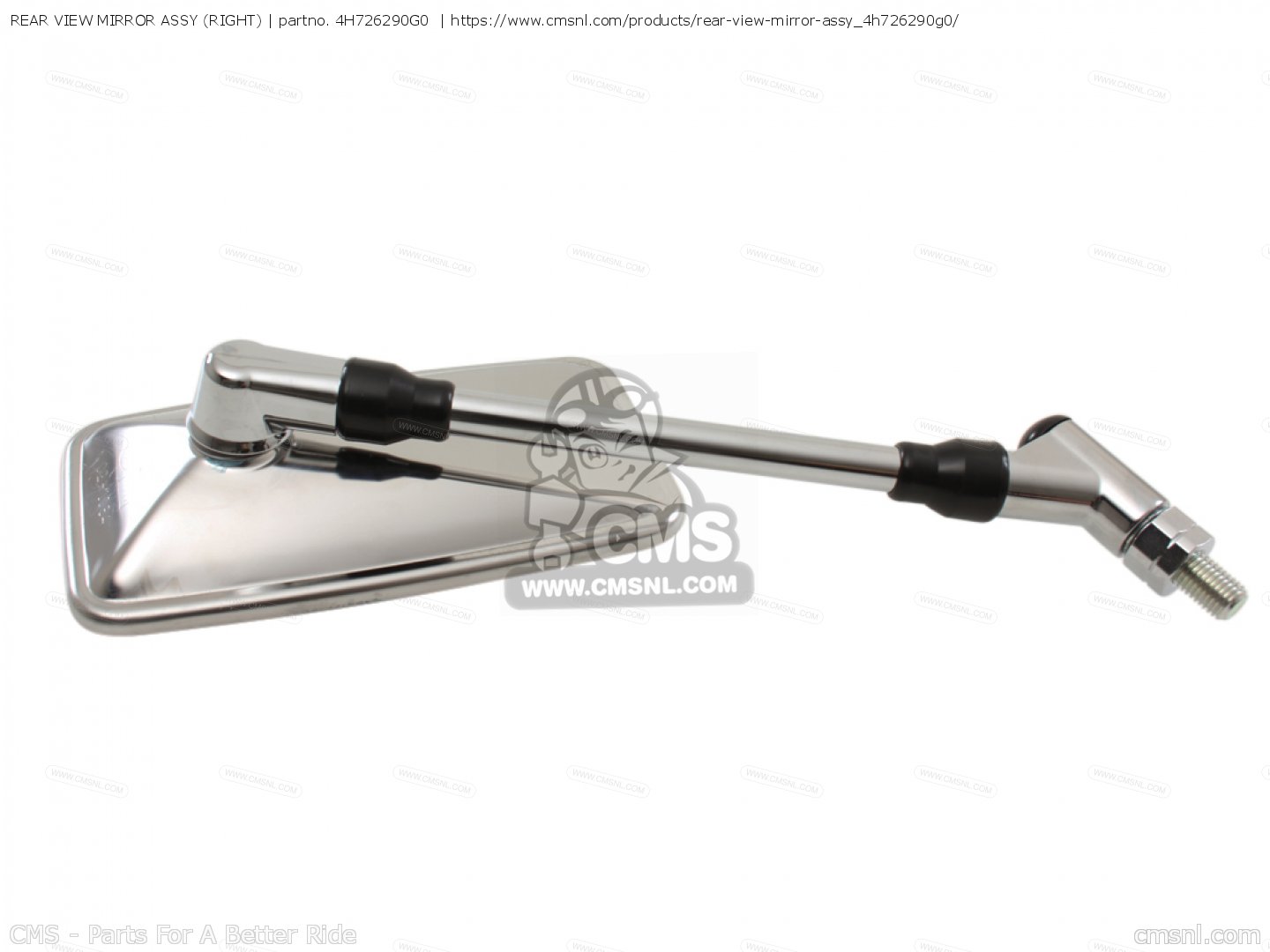 4H726290G0: REAR VIEW MIRROR ASSY (RIGHT) Yamaha - buy the 4H7-26290-G0 ...