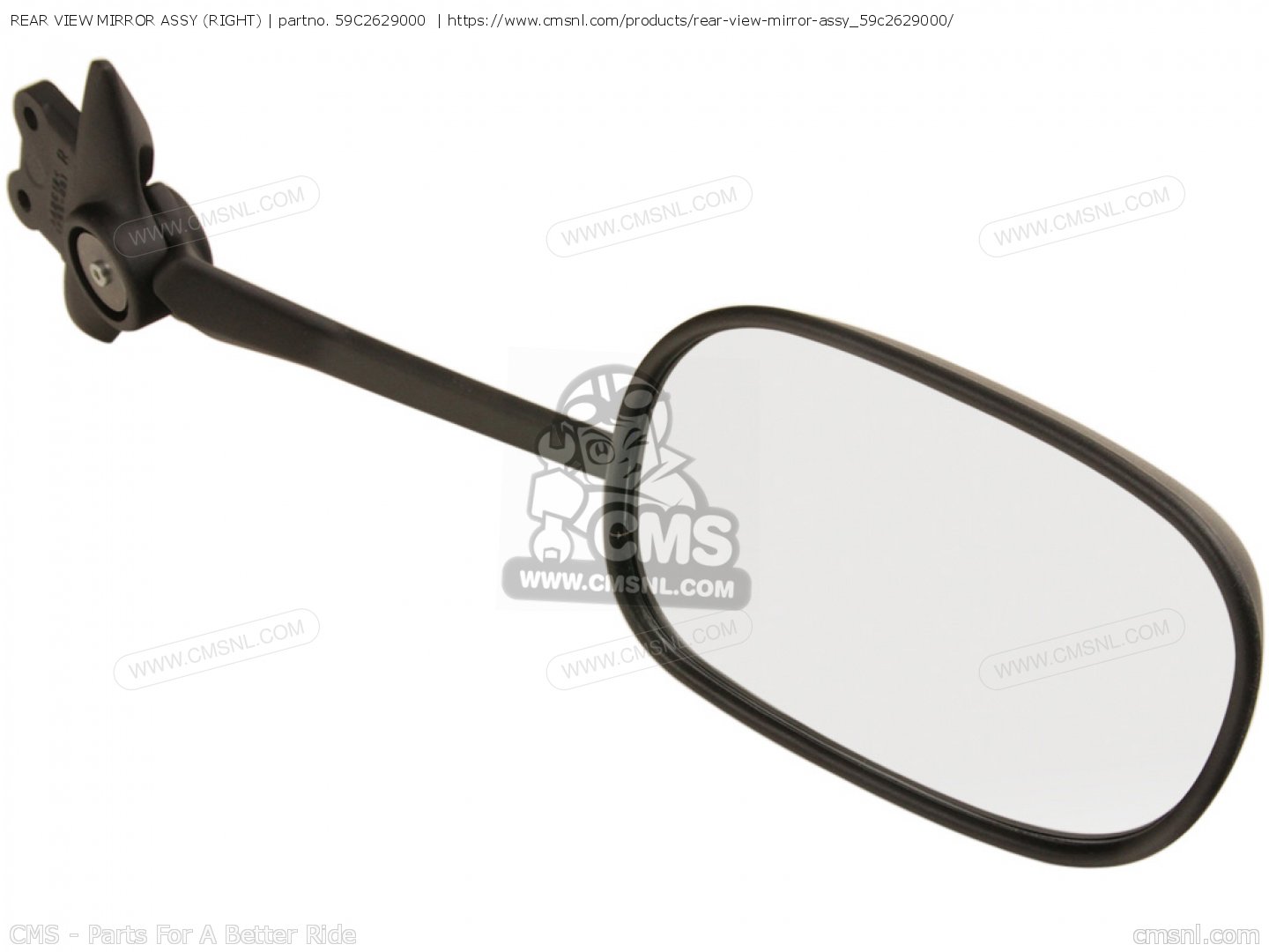 59C2629000: REAR VIEW MIRROR ASSY (RIGHT) Yamaha - buy the 59C-26290-00 ...
