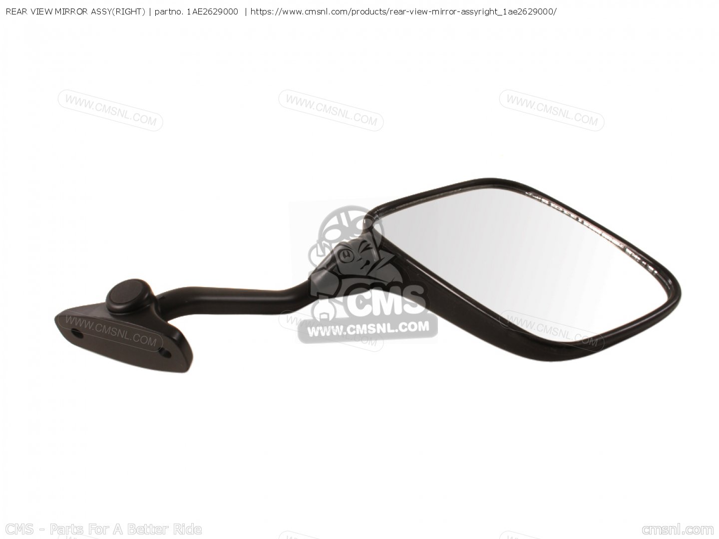 1AE2629000: REAR VIEW MIRROR ASSY(RIGHT) Yamaha - buy the 1AE-26290-00 ...