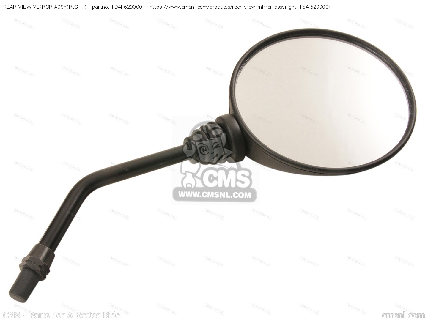 1D4F629000: REAR VIEW MIRROR ASSY(RIGHT) Yamaha - buy the 1D4-F6290-00 ...