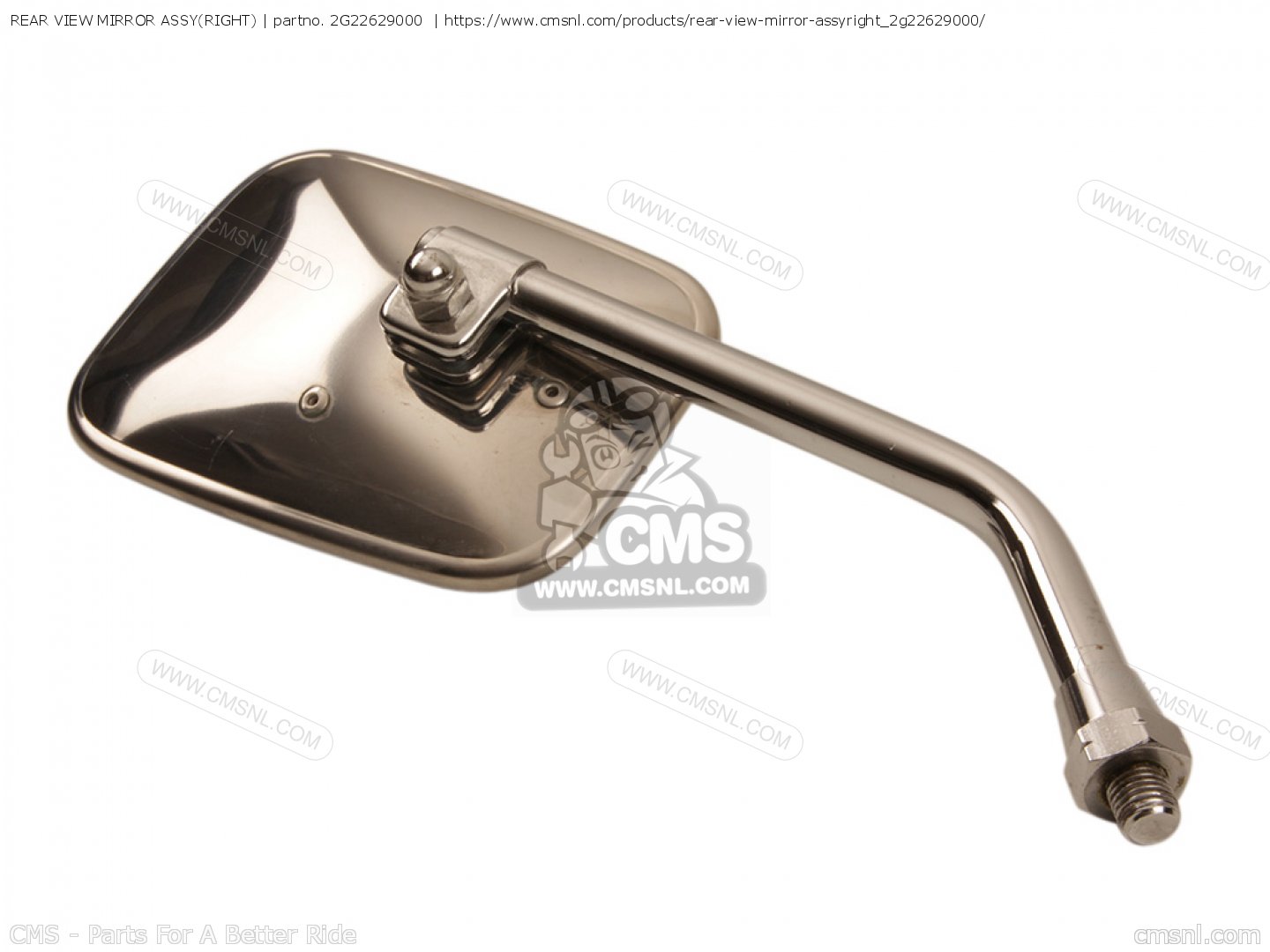 2G22629000: REAR VIEW MIRROR ASSY(RIGHT) Yamaha - buy the 2G2-26290-00 ...