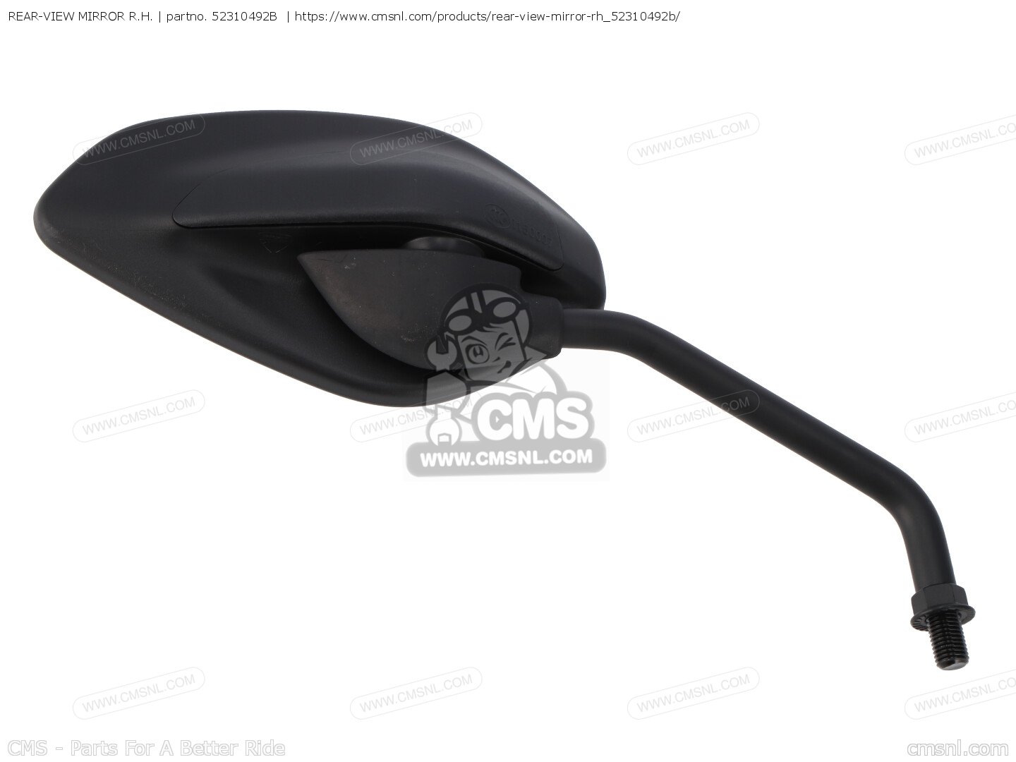 52310492B: Rear-view Mirror R.h. Ducati - buy the 52310492B at CMSNL