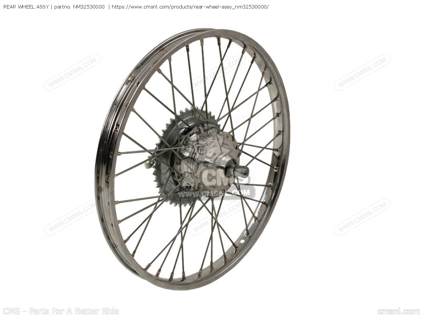 NM32530000: REAR WHEEL ASSY Yamaha - buy the NM3-25300-00-00 at CMSNL