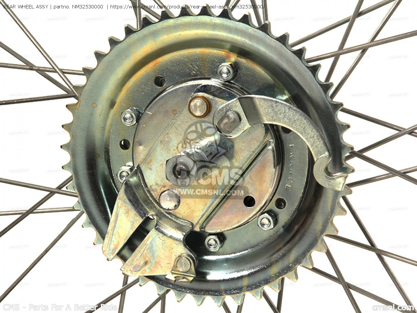 NM32530000: REAR WHEEL ASSY Yamaha - buy the NM3-25300-00-00 at CMSNL