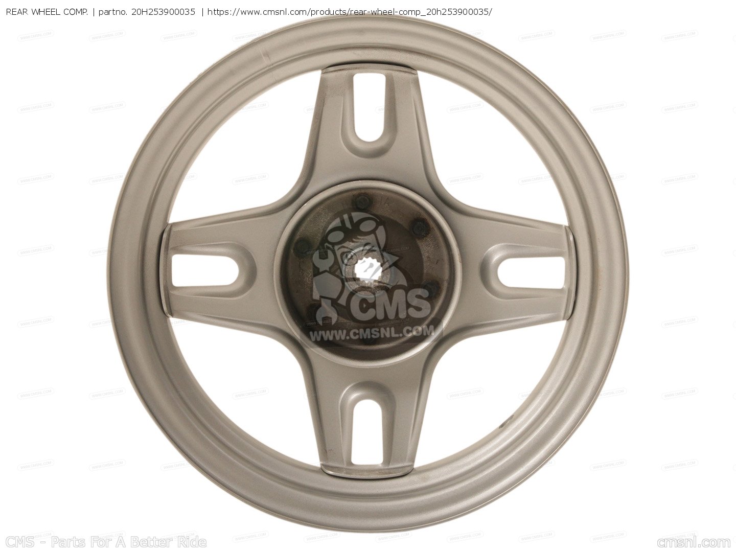 20H253900035: Rear Wheel Comp. Yamaha - buy the 20H-25390-00-35 at CMSNL
