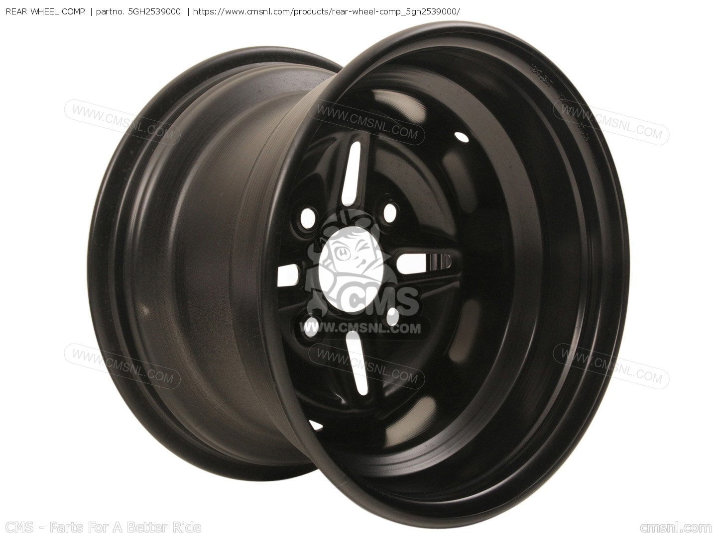 5GH2539000: Rear Wheel Comp. Yamaha - buy the 5GH-25390-00-00 at CMSNL
