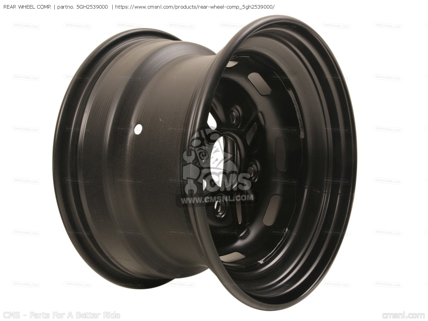5GH2539000: Rear Wheel Comp. Yamaha - buy the 5GH-25390-00-00 at CMSNL