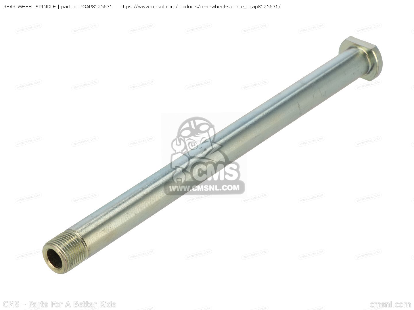 PGAP8125631: REAR WHEEL SPINDLE Piaggio Group - buy the PGAP8125631 at ...