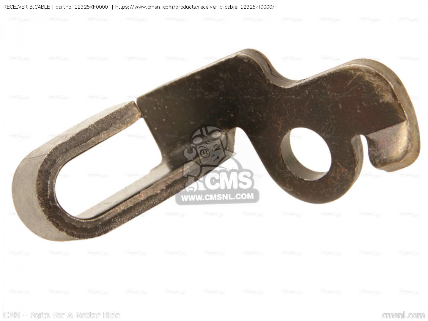 12325KF0000: RECEIVER B,CABLE Honda - buy the 12325-KF0-000 at CMSNL