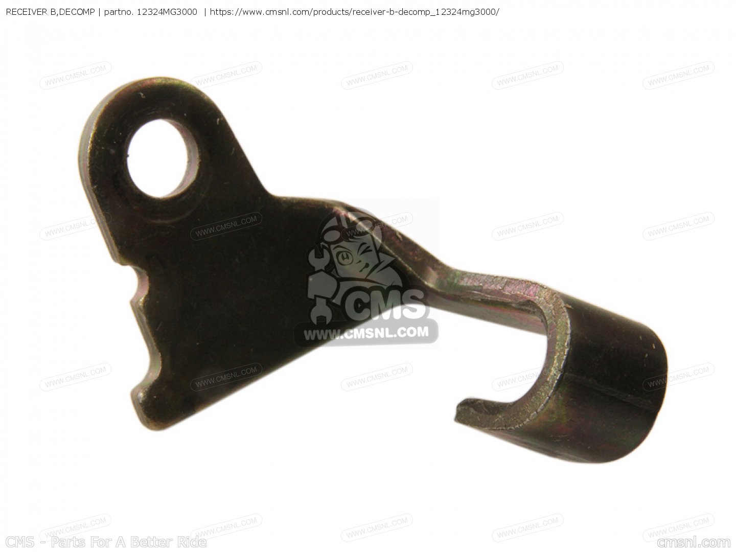 12324MG3000: RECEIVER B,DECOMP Honda - buy the 12324-MG3-000 at CMSNL