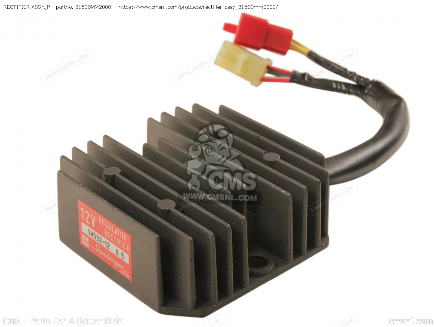 31600MM2000: Rectifier Assy.,r Honda - buy the 31600-MM2-000 at CMSNL