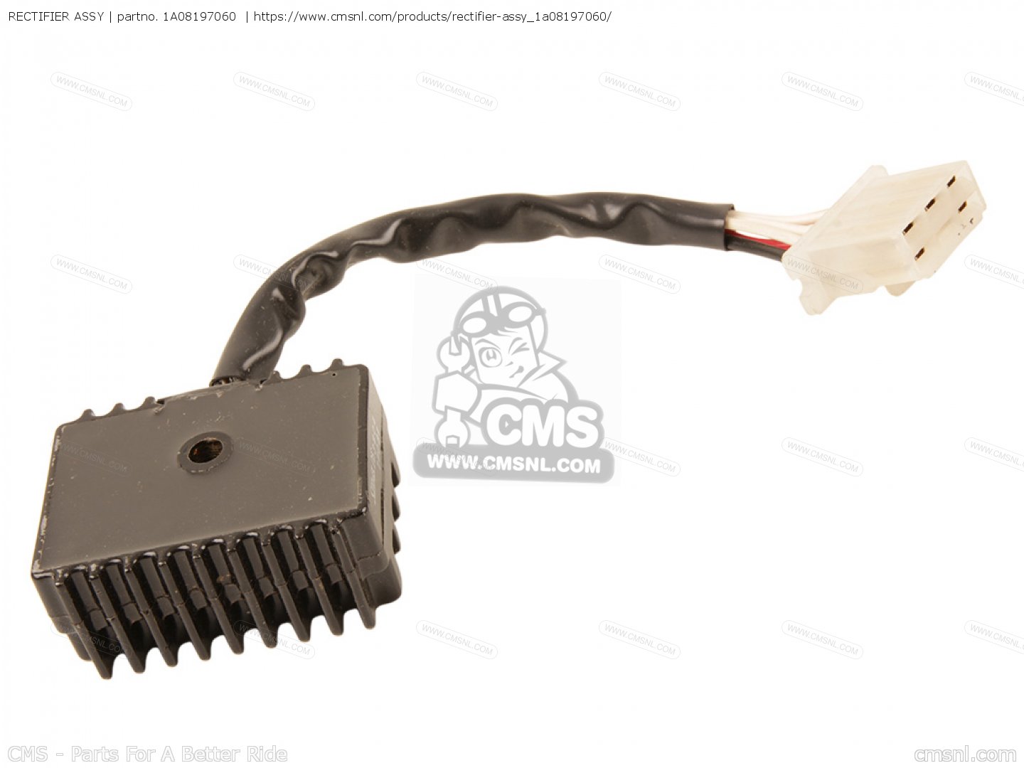 1A08197060: RECTIFIER ASSY Yamaha - buy the 1A0-81970-60-00 at CMSNL