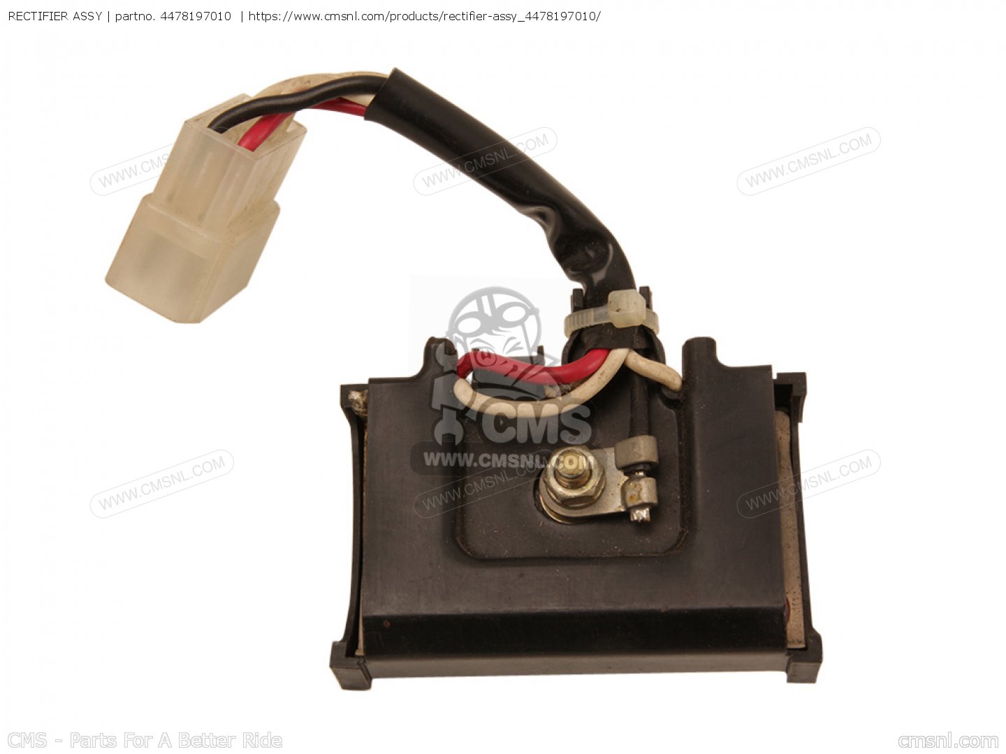 4478197010: RECTIFIER ASSY Yamaha - buy the 447-81970-10-00 at CMSNL