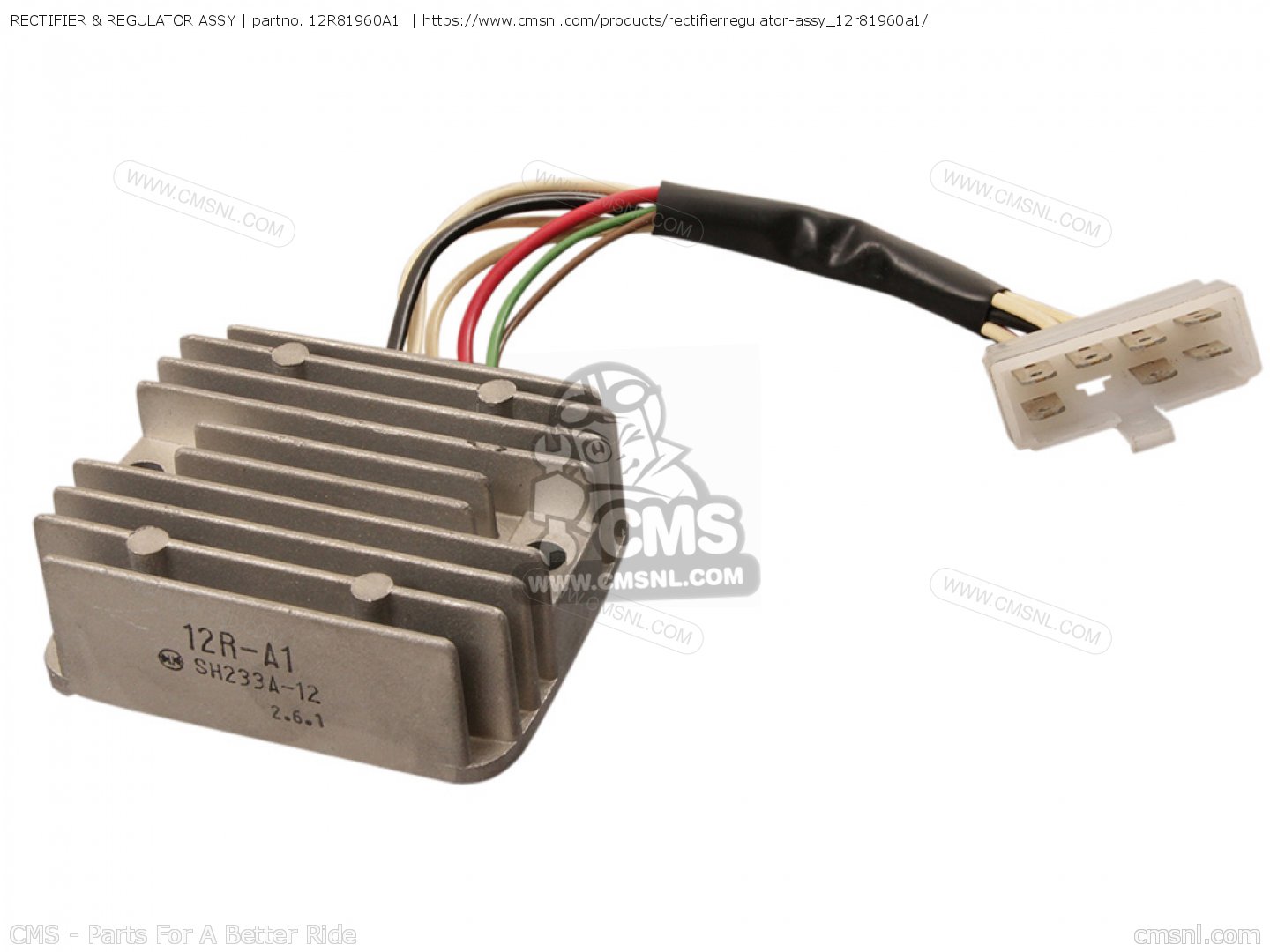 RECTIFIER & REGULATOR ASSY for Yamaha - order at CMSNL