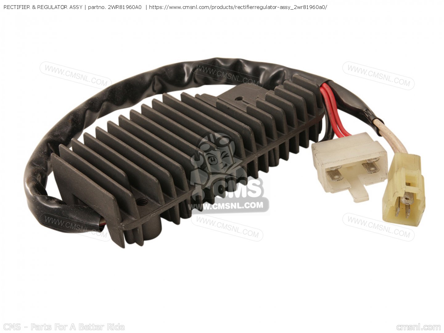 2WR81960A0: RECTIFIER & REGULATOR ASSY Yamaha - buy the 2WR-81960-A0-00 ...