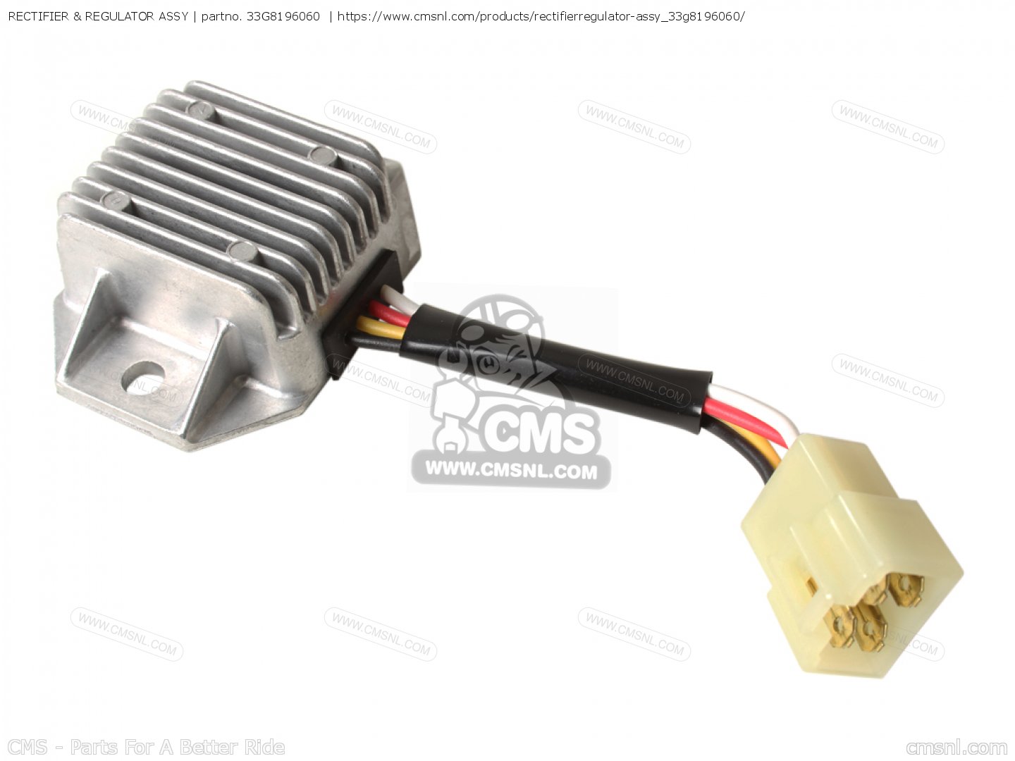 33G8196060: RECTIFIER & REGULATOR ASSY Yamaha - buy the 33G-81960-60-00 ...