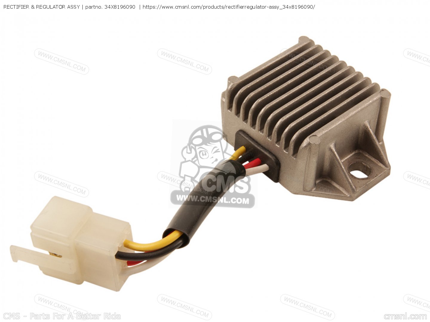 34X8196090: RECTIFIER & REGULATOR ASSY Yamaha - buy the 34X-81960-90-00 ...