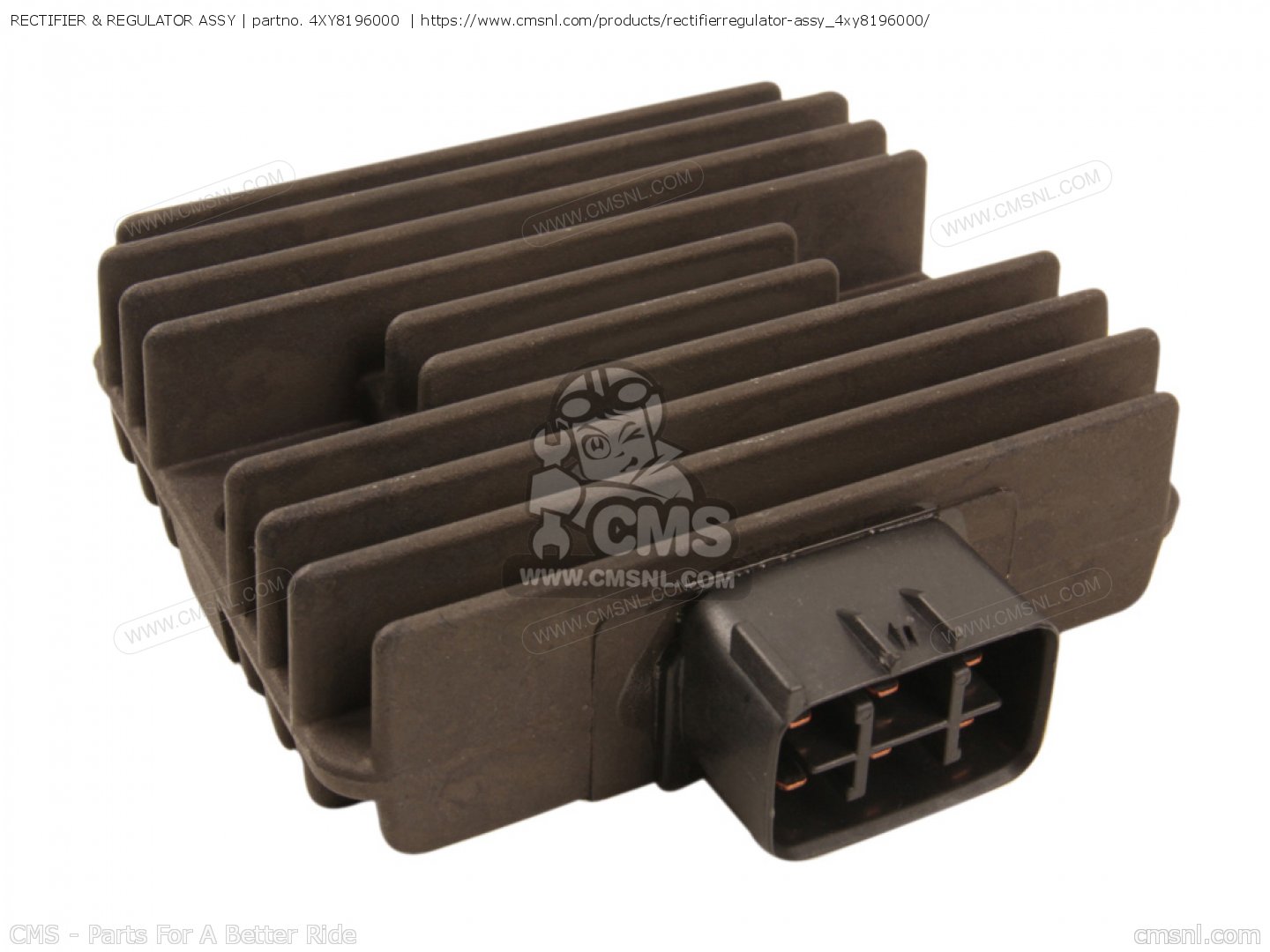 4XY8196000: RECTIFIER & REGULATOR ASSY Yamaha - buy the 4XY-81960-00-00 ...