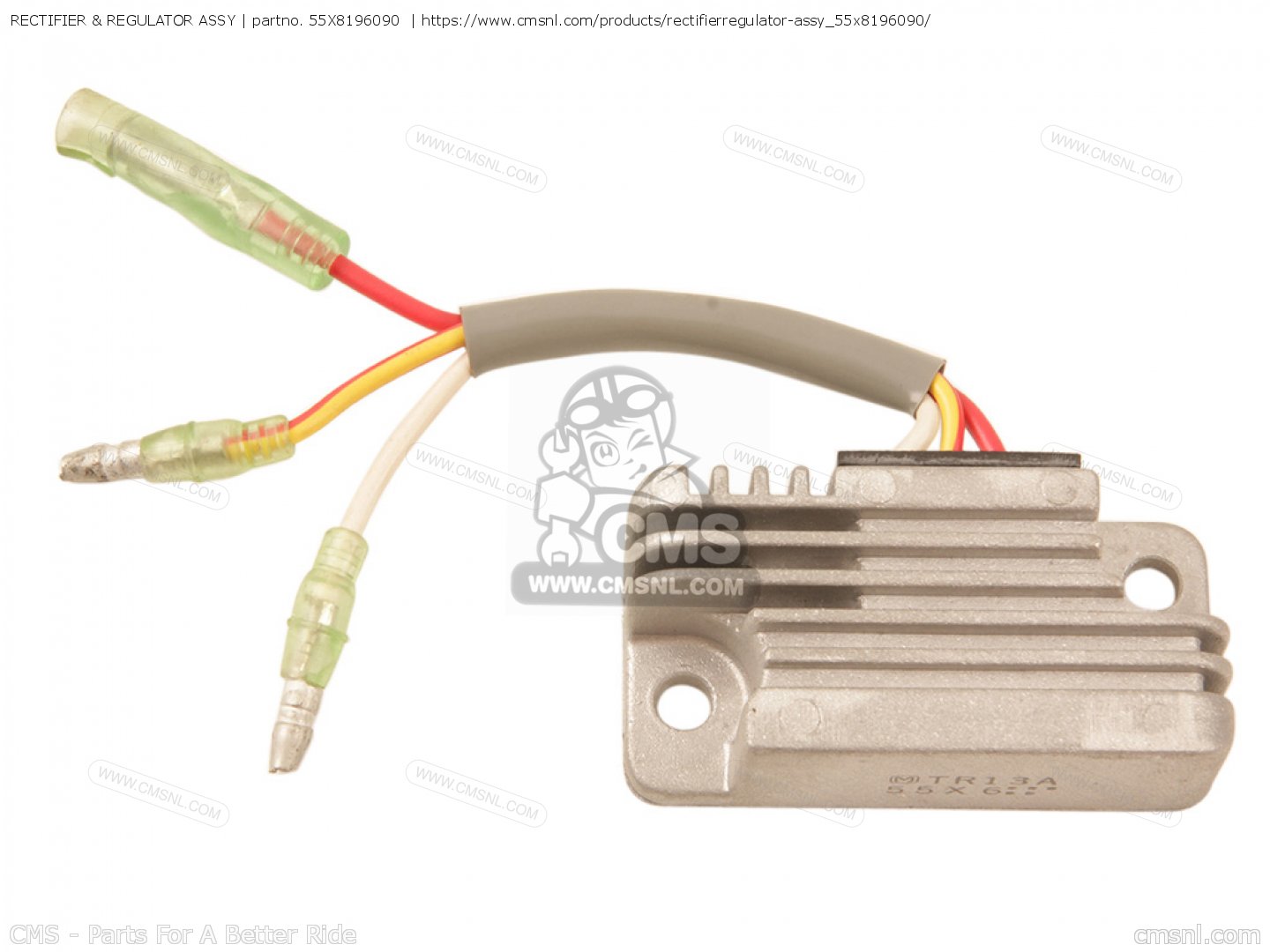 55X8196090: RECTIFIER & REGULATOR ASSY Yamaha - buy the 55X-81960-90-00 ...