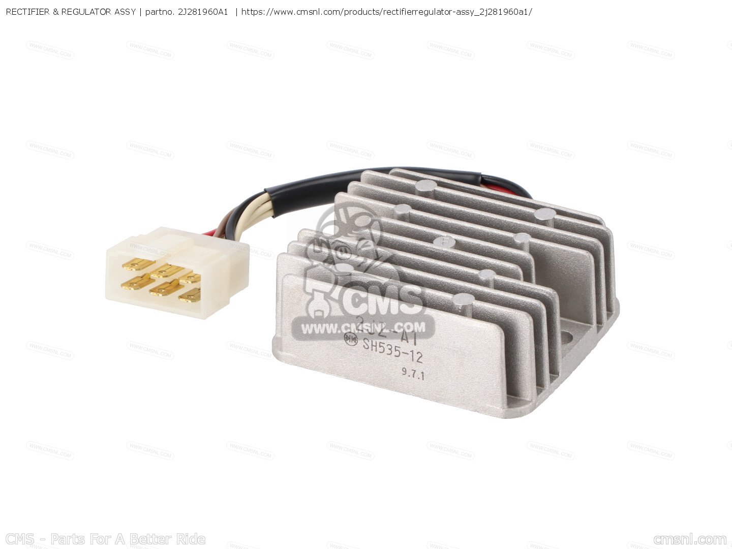 RECTIFIER & REGULATOR ASSY for XC180ZL RIVA 1984 - order at CMSNL