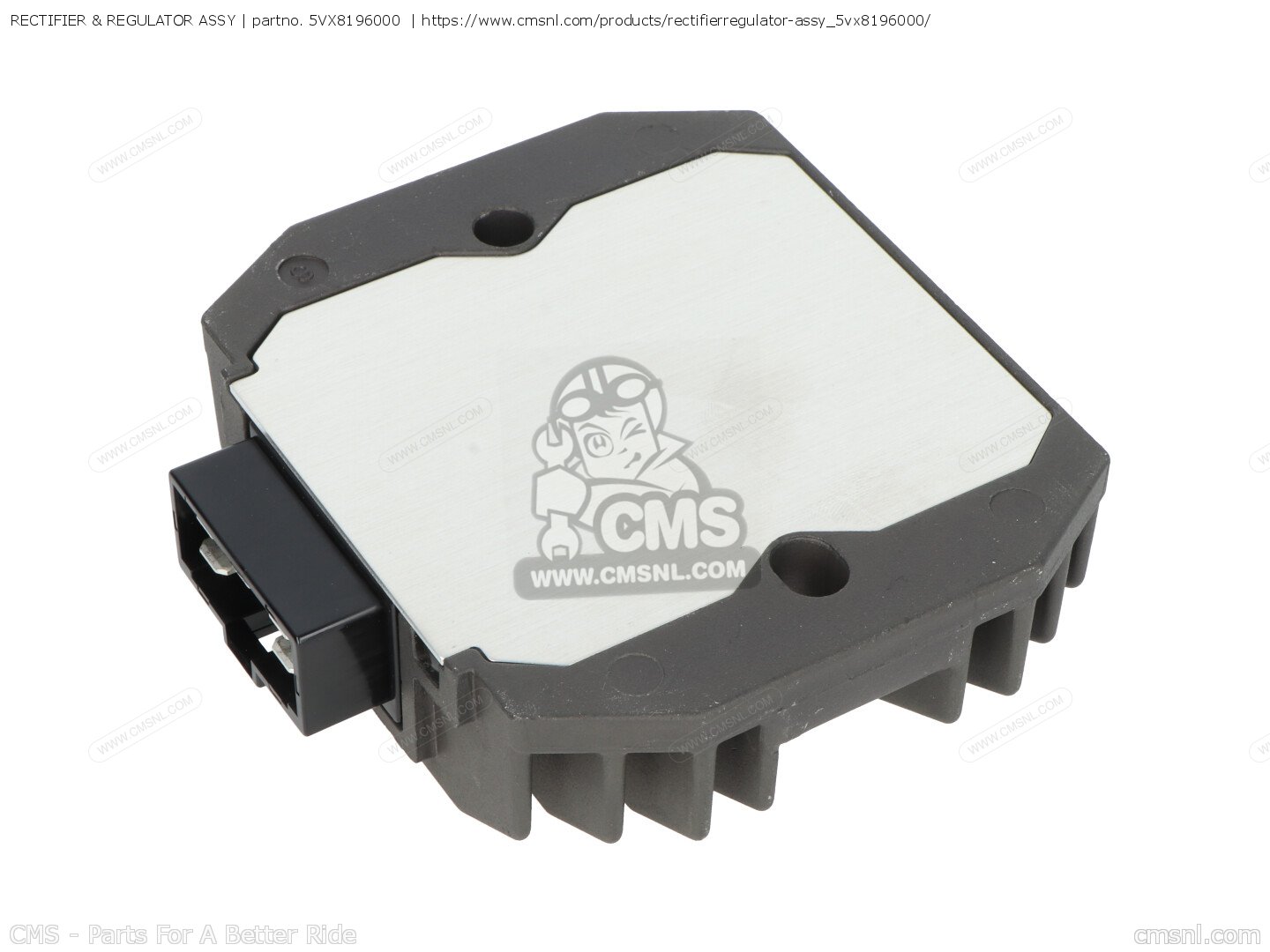 5VX8196000: Rectifier & Regulator Assy Yamaha - buy the 5VX-81960-00 at ...