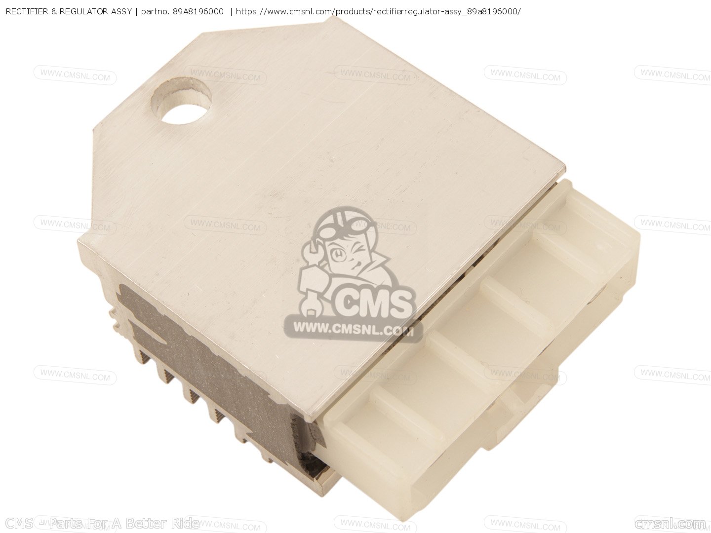 89A8196000: Rectifier & Regulator Assy Yamaha - buy the 89A-81960-00-00 ...