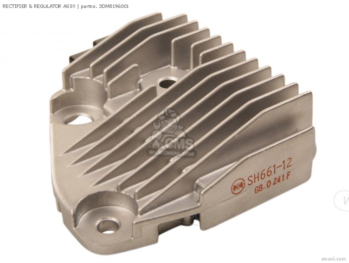 3DM8196001: Rectifier & Regulator Assy Yamaha - buy the 3DM-81960-01 at ...