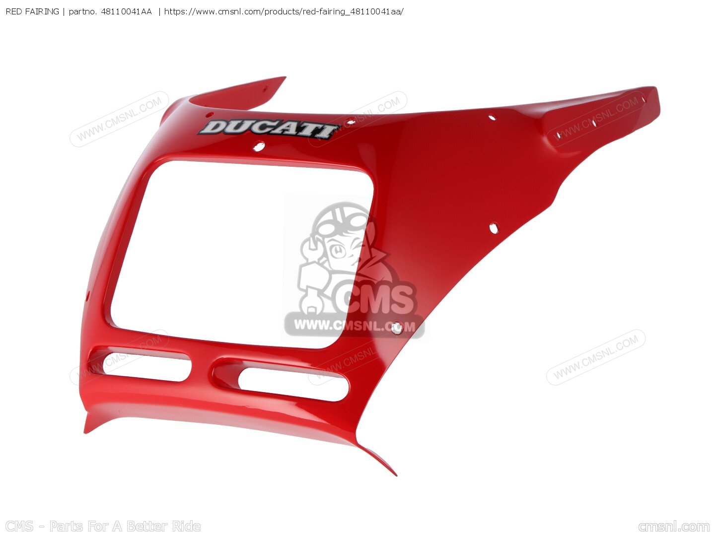 48110041AA: RED FAIRING Ducati - buy the 48110041AA at CMSNL