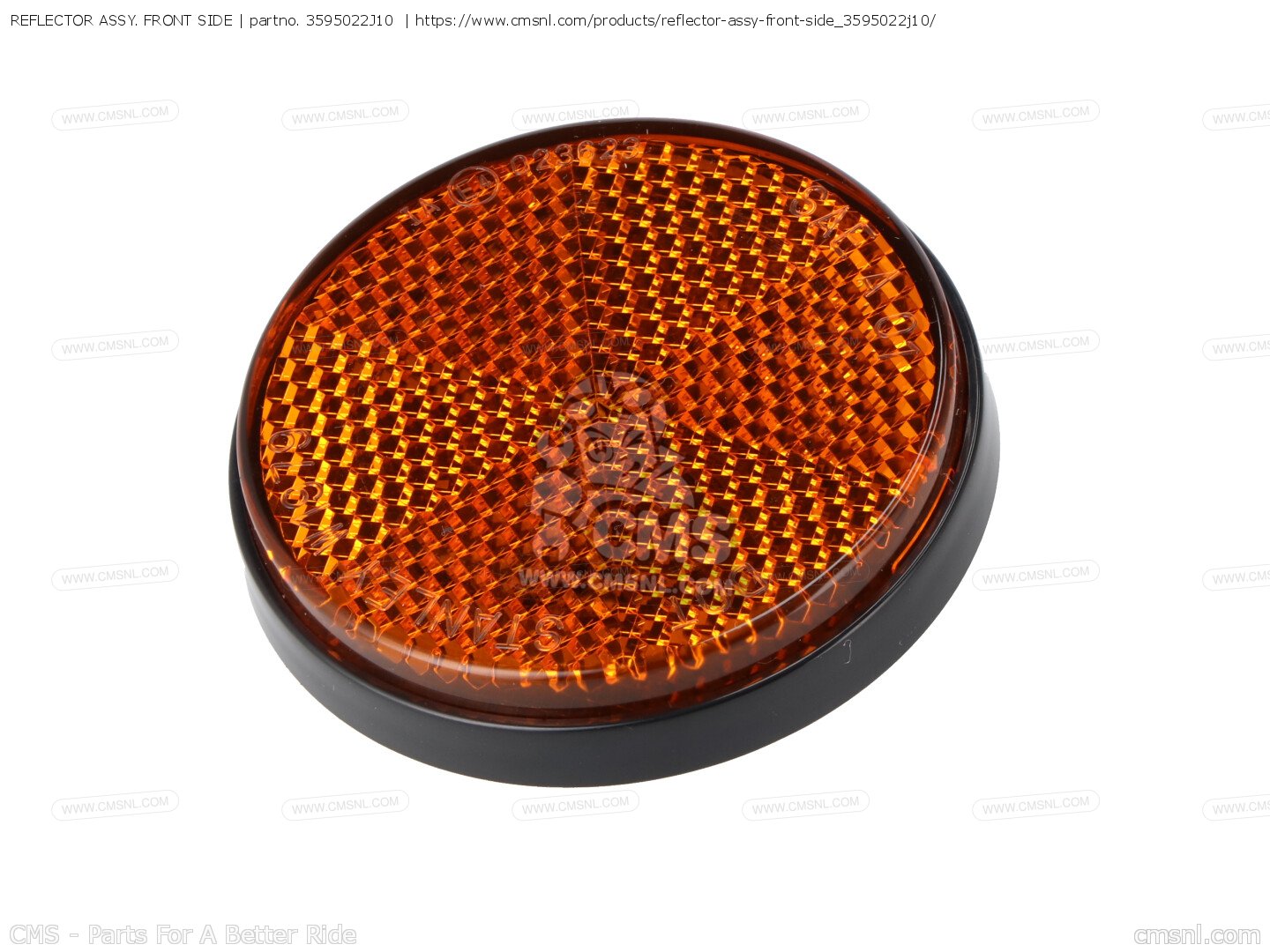 3595022J10: REFLECTOR ASSY. FRONT SIDE Suzuki - buy the 35950-22J10 at CMSNL