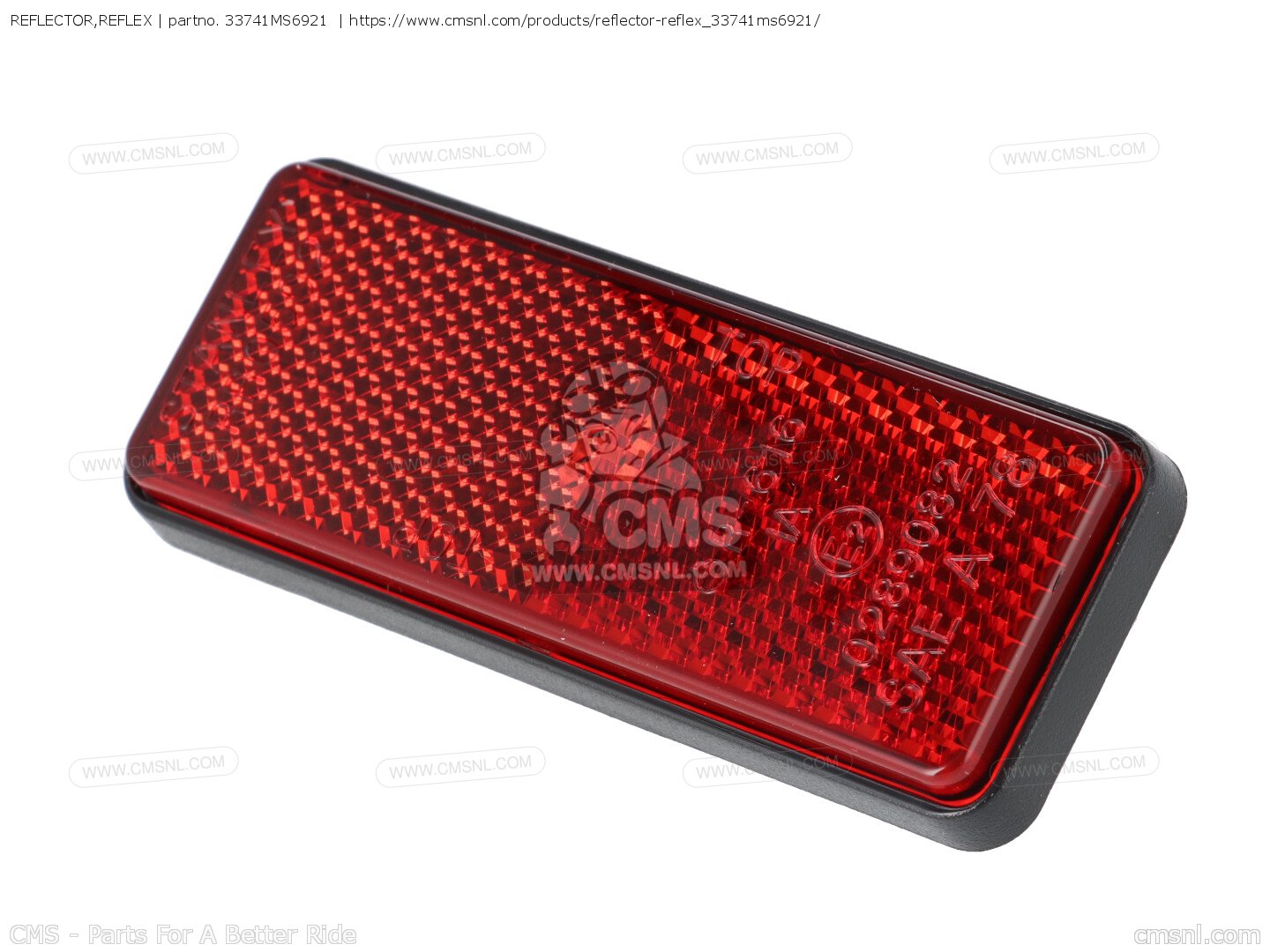 33741-MS6-921 Reflector,Reflex, 33741MS6921 Honda - ST1100A, CBR600F2 ...