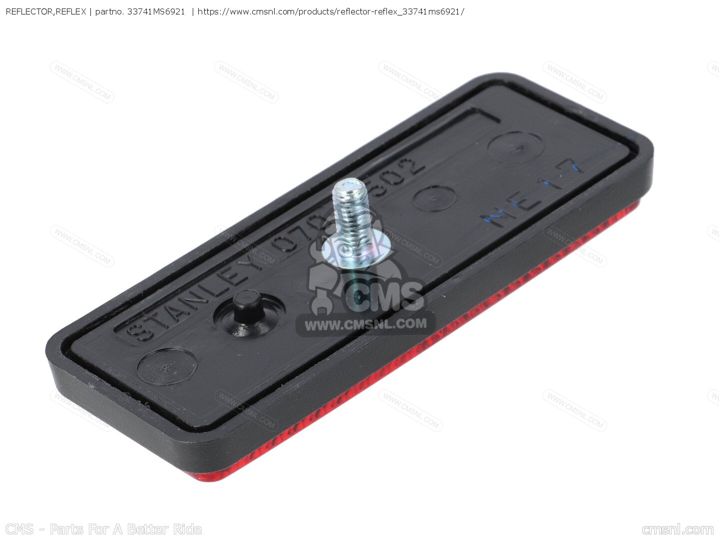 33741-MS6-921 Reflector,Reflex, 33741MS6921 Honda - ST1100A, CBR600F2 ...
