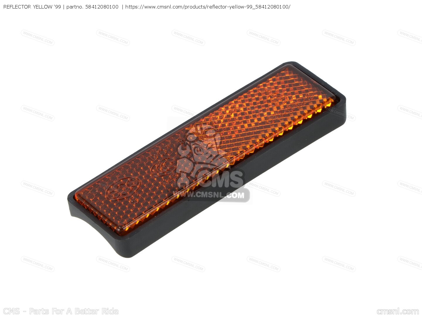 58412080100: REFLECTOR YELLOW '99 KTM - buy the 58412080100 at CMSNL