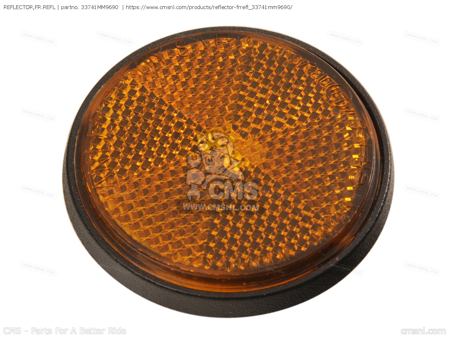 33741MM9690: Reflector,fr.refl Honda - buy the 33741-MM9-690 at CMSNL